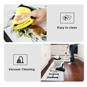 KIMODE Farmhouse Kitchen Mat 2PCS Anti Fatigue Kitchen Rugs Non-Skid Waterproof Kitchen Floor Mat Cushioned Comfort Standing Mat for Office,Laundry,Sink,Home