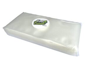 keep fresh bags food vacuum sealer bags (6” x 12”, 100 count), pint size bags 3.5mil, freezer, bulk food storage kf612