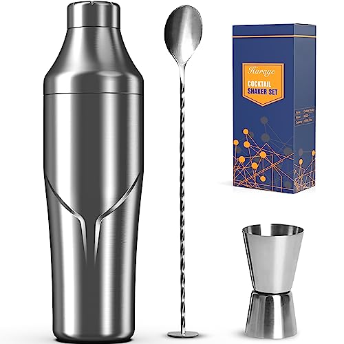 Cocktail Shaker Haraye Premium Vacuum Insulated Stainless Steel Martini Shaker Cocktail Shaker Bar Set 18/8 Drink Shaker Home Margarita Shaker Bar Shaker Alcohol Shaker Can be Used for Gifts