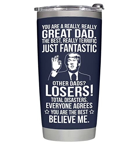 Gifts for Dad from Daughter, Son, Kids - Dad Gifts for Christmas from Daughter, Son - Dad Birthday Gift - Birthday Gifts for Dad - Funny Present for Dad, Best Dad, New Dad, Husband- Dad Tumbler 20oz