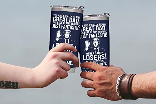 Gifts for Dad from Daughter, Son, Kids - Dad Gifts for Christmas from Daughter, Son - Dad Birthday Gift - Birthday Gifts for Dad - Funny Present for Dad, Best Dad, New Dad, Husband- Dad Tumbler 20oz