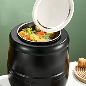 10.5 Quarts Soup Kettle Warmer with Hinged Lid, Commercial Countertop Food Kettle Warmer