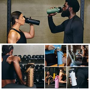 BrüMate MultiShaker Blender Shaker Bottle | 100% Leakproof Insulated Stainless Steel Shaker Bottle | Protein Shaker Bottle, and Pre Workout Bottle for the Gym | 26oz (Dark Aura)