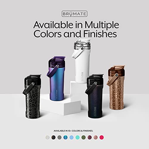 BrüMate MultiShaker Blender Shaker Bottle | 100% Leakproof Insulated Stainless Steel Shaker Bottle | Protein Shaker Bottle, and Pre Workout Bottle for the Gym | 26oz (Dark Aura)