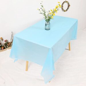 RCFFDL Blue Disposable Tablecloth 3 Pack 54" x 108" Disposable Table Covers for Rectangle Tables for Wedding, Party, Banquet, Burgunday