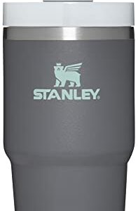 Stanley Quencher H2.0 FlowState Stainless Steel Vacuum Insulated Tumbler with Lid and Straw for Water, Iced Tea or Coffee, Smoothie and More, Charcoal, 20 oz