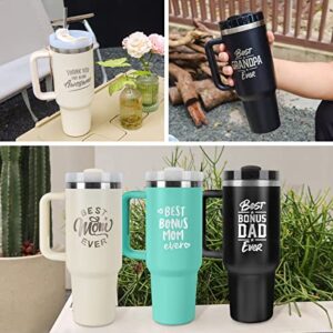 Gifts for Mom from Daughter Son 40 oz Tumbler with Handle and Straw for Mother in Law Wife Women Birthday Presents Mothers Day Gift Water Cup with Lid Insulated Travel Mug Stainless Steel Coffee Mug