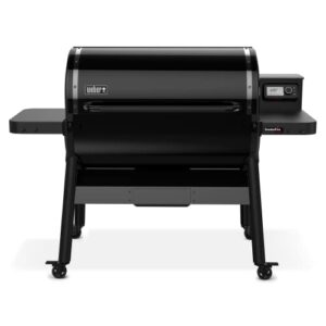 weber 23722001 smokefire sear+ elx6 pellet grill, black