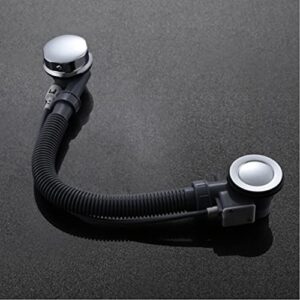 lmmddp 1pc copper knob bouncing cable black motorized belt overflow bathtub water floor drain