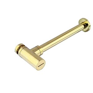 LMMDDP Brass Golden Bottle Tap Basin Waste Drain, Basin Mixer P-Trap Waste Pipe With Up Drain For Bathroom Tool