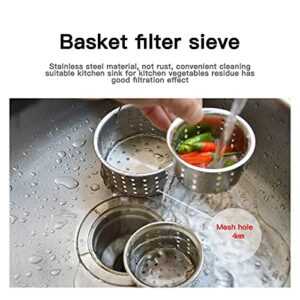 LMMDDP Stainless Steel Bathtub Hair Catcher Stopper Shower Drain Hole Filter Trap Metal Sink Strainer Kitchen Sink Waste Hole Filter