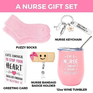 Beautiful Nurse Gift Box For Women - 5 Pcs Nurse Gift Set, Nursing Gifts, Nurse Gifts For Women, Nurse Gift Basket, Nurse Graduation Gift, New Nurses Gifts, Nurse Graduate Gifts, Rn Gifts For Nurses