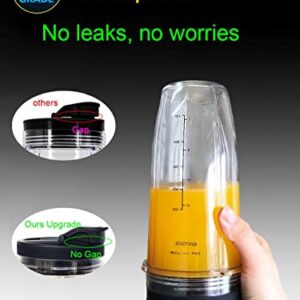 [ New Model] Replacement blender Blade and 24oz cups Accessories, Only Compatible with Nutri Ninja Foodi Power Blender SS150,SS151,SS300, SS350,SS351, SS351TGT, CO351B, SS100, SS101, SS101C, CO101B