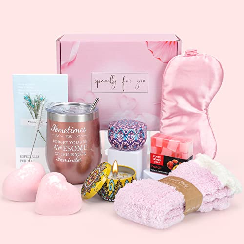 Birthday Gifts for Women, Relaxation Gifts for Friends Female, Self Care Spa Gifts for Women Who Have Everything, Unique Gifts Ideas for Mom Sisters Wife Pamper Her Gift Set Retirement Gifts For Women