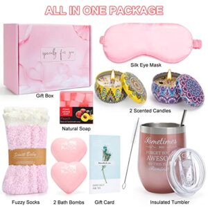 Birthday Gifts for Women, Relaxation Gifts for Friends Female, Self Care Spa Gifts for Women Who Have Everything, Unique Gifts Ideas for Mom Sisters Wife Pamper Her Gift Set Retirement Gifts For Women