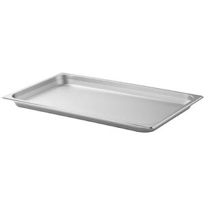 TrueCraftware Full Size 1-1/4" Deep Stainless Steel Anti-Jamming Steam Pan 22 Gauge -Heavy-Duty Chafing Steam Table Pan Catering Storage Metal Food Pan