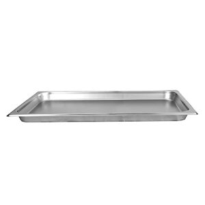 truecraftware full size 1-1/4" deep stainless steel anti-jamming steam pan 22 gauge -heavy-duty chafing steam table pan catering storage metal food pan