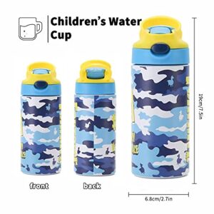 TIFIGO #1 Victory Water Bottle with Straw Lid, One Touch Vacuum Insulated Tumbler, 12oz, Llama, Camouflage