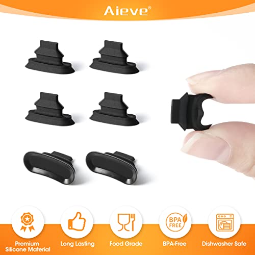 AIEVE 6 Pack Replacement Stopper Compatible for Contigo West Loop Autoseal Travel Coffee Mug, Rubber Lid Stopper for Contigo West Loop Coffee Mug, Replacement Parts for Contigo West Loop Tumbler