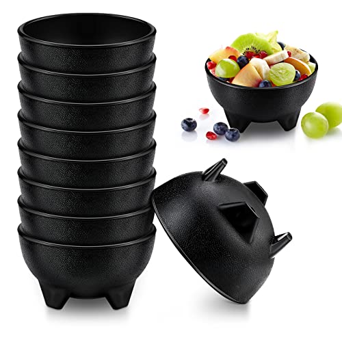 Set of 24 Black Salsa Bowls 13.5 oz Salsa Guacamole Plastic Bowls Mexican Dip Molcajete Bowl Chips and Salsa Serving Dish Taco Bar Serving Set for a Party Fiesta Sauce Condiment Regular Use