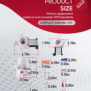 Replacement for Hoshizaki 3U0111-01 Water Valve, 120V, 60HZ, w/Mounting Nuts, J248-030