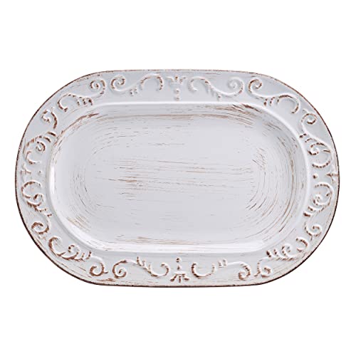 Pfaltzgraff Trellis Serving Platter, 13.75 inch, White