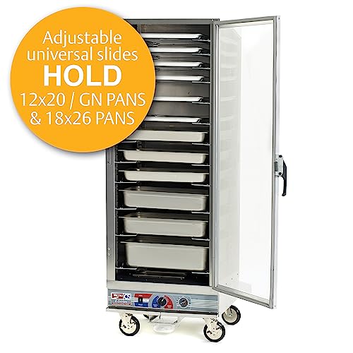 METRO C5E9-CFC-U C5 E-Series Holding/Proofing Cabinet, Full Height, Full Length Clear Door, Universal Wire Slides, 120V, 60Hz, 2000W