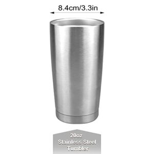 XccMe 20oz Tumbler Replacement Lids,2 Pack Spill Proof Splash Resistant Covers,Replacement Classic Stainless Steel Tumblers lids fit for YETI Rambler,Atlin, Juro, SUNWILL, Umite Chef and More