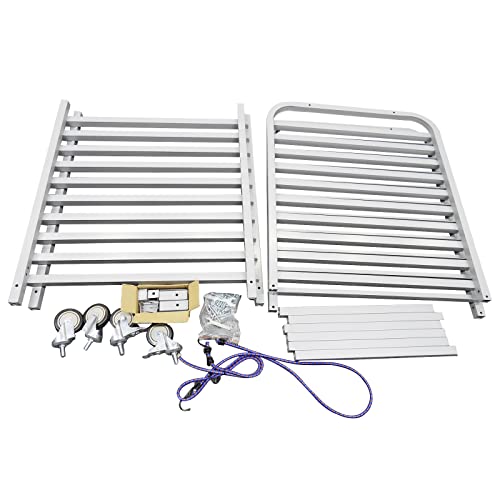 Stuffygreenus Aluminum 20-Tier Sheet Bun Pan Rack Bakery Rack, Home Commercial Kitchen Bakery Cooling Rack, 26" L x 20" W x 69" Hwith Brake Wheels