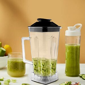 OUDE HOWER 64 OZ Container Blender Pitcher With Blade and Lid Blender Cup Replacement Accessories Fit for Vitamix 5200 5300 A2300 A2500 A3500 VM0101E VM0102 VM0103 VM0158 VM0197