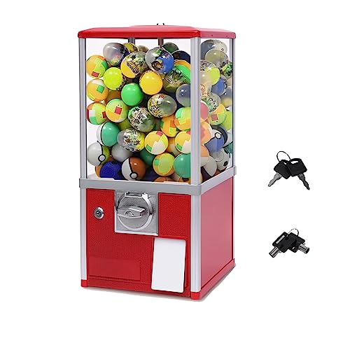 Commercial Vending Machine, Candy Gumball Bubble Gum Machine Bank, Coin Gumball Dispenser Machine for Gift, for Game Stores and Retail Stores