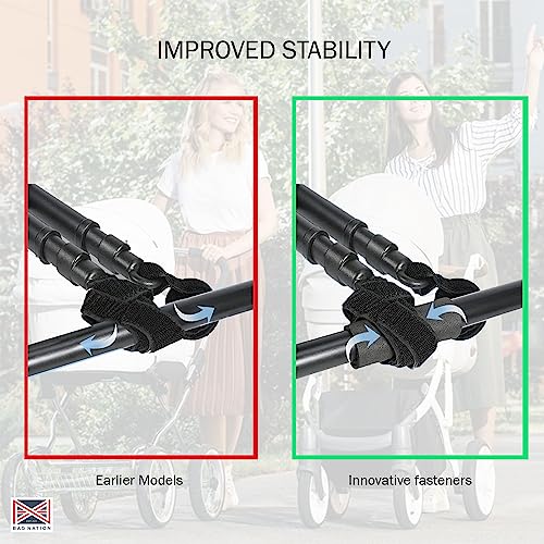 Universal Stroller Board | Stroller Attachment for Toddler to Ride | Stand and Seat Options | Buggy Board for Stroller | Big and Sturdy Wheels