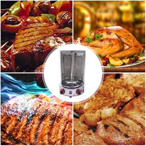 PIAOCAIYIN Vertical Rotisserie, Rotisserie Machine, Shawarma Grill Machine, Gas Vertical Broiler Shawarma Machine, With 2 Burners Shawarma Machine for Restaurant Dinner Home Kitchen