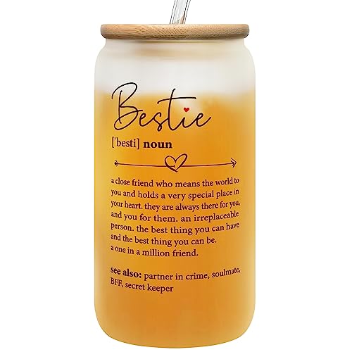 Birthday Gifts for Women Friendship - Friendship Gifts for Women Friends - Gifts for Best Friends Women, Bestie Gifts for Women, Gifts for Women Friendship Unique - Friendship Gifts - 16 Oz Can Glass