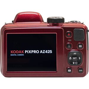 Kodak PIXPRO AZ425 Digital Camera + Camera Case + 128GB Memory Card (Red)