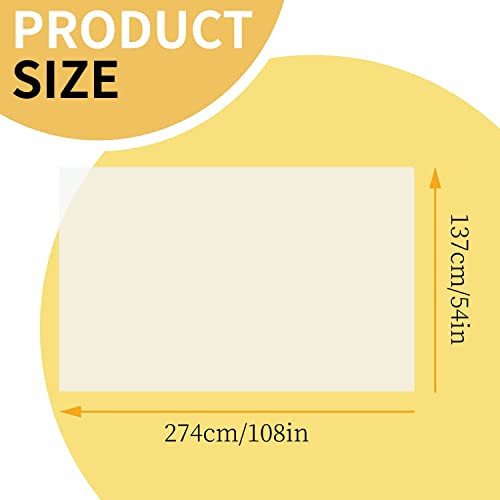 BTYOLFUP 10pcs Premium White Plastic Tablecloth for Rectangle Table 54" x 108", Elegant Plastic Table Cloth Cover, White Disposable Tablecloth for Party or Picnic