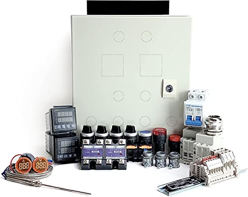 Powder Coating Oven Controller Kit, 240V 50A 12000W (KIT-PCO304) (DIY Kit + Wiring Kit)