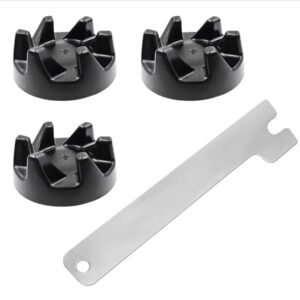 3 Packs SIGRIPEA Blender Coupler for KitchenAid 9704230 Blender Coupling Replacment Parts with 1 Wrench Compatible with KitchenAid WP9704230VP WP9704230