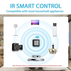 Pyhodi WiFi Infrared Controller, IR Universal Remote Control Square 10m Range DC 5V for TVs for Home Improvement