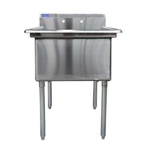 AmGood Stainless Steel Prep & Utility Sink | 304 Stainless Steel | Overall Size: 29 3/4" x 23 5/8" | Restaurant, Kitchen, Laundry, Garage | NSF (Bowl Size: 24" x 18" No Faucet)