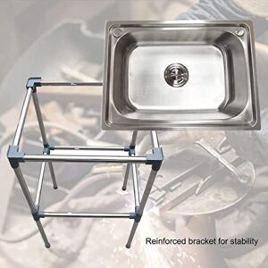 LANADO Kitchen sink, stainless steel sink for laundry, simple household laundry sink with faucet, suitable for hotel restaurant kitchens