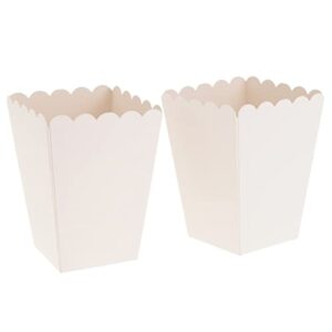 12 pieces white popcorn boxes paper popcorn bags cardboard popcorn container for party (12)