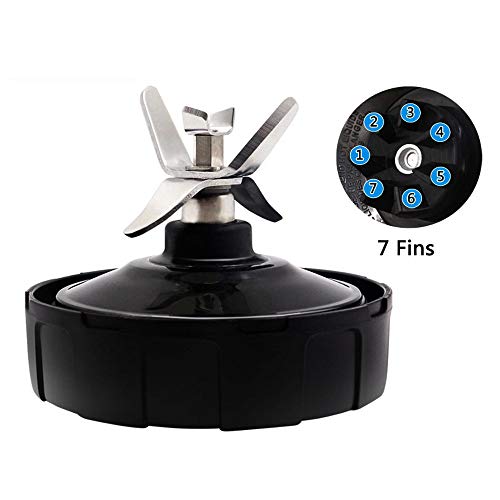 7 Fins Blender Replacement Parts Ninja Blender Blade, ninja blade replacement Part for Ninja Blender Cups Compatible with Ninja Auto iQ BL450-30 BL642-30 BL480 BL488W BL640 BL642 BL680A ect.