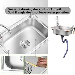 Kitchen sinks,wall mounted stainless steel sink,bar sink,304 stainless steel kitchen sink single bowl Suitable for hotel, outdoor, restaurant, kitchen, garage, laundry room (Size : 58 * 43cm)