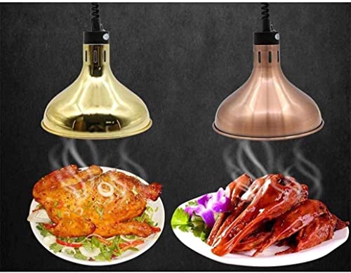 FUNNYBSG Household Heat lamp Food Warming lamp Food Heating Lamp Adjustable Heat Lamp Retractable Food Heating Lamp Buffet Restaurant Adjustable Hanging Chandelier 250W Bulb