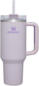 stanley quencher h2.0 flowstate stainless steel vacuum insulated tumbler with lid and straw for water, iced tea or coffee, smoothie and more, orchid, 40 oz