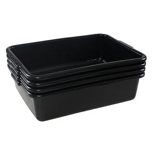 eudokkyna 13 liters commercial bus tubs, 4 packs bus tubs box/wash basin tub