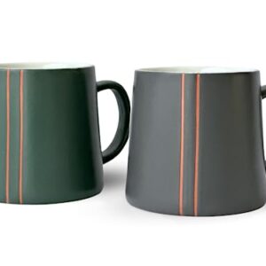 HONED Ceramic Large Coffee Mug Set of 2, 16 oz Coffee Cups, Handcrafted Unique Coffee Mugs or Tea Cup Set, Modern Coffee Mug for Home, Office or Gift, Dishwasher and Microwave Safe