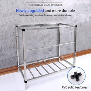 Freestanding Kitchen Sink, Stainless Steel Laundry Sink, Portable Sink with Hot and Cold Water Tap Storage Rack and Drainer Basket for Laundry Room, Kitchen, Garden, Bathroom, Workshop ( Size : 55*40*