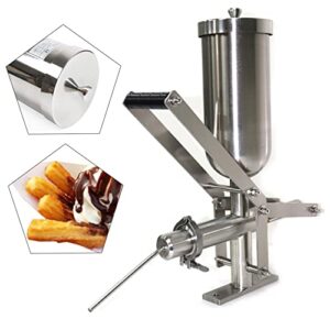 Xuthusman 5L Manual Donuts Filler Waffle Maker Commercial Churros Machine Stainless Steel Silver